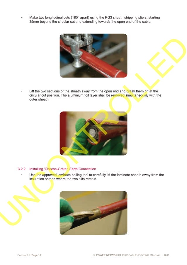 UKPN 11kV 6.6kV HV Cable Jointing, Preparation & Installation Manual ...