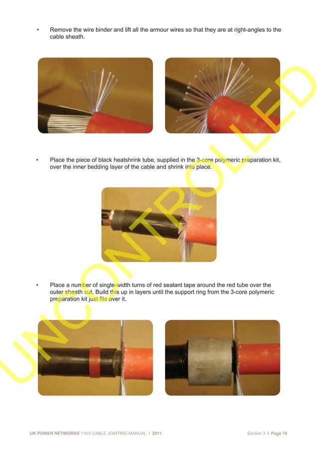 UKPN 11kV 6.6kV HV Cable Jointing, Preparation & Installation Manual ...