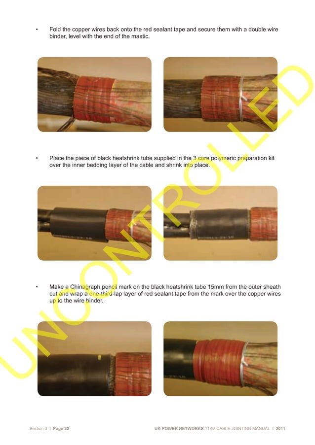 UKPN 11kV 6.6kV HV Cable Jointing, Preparation & Installation Manual ...