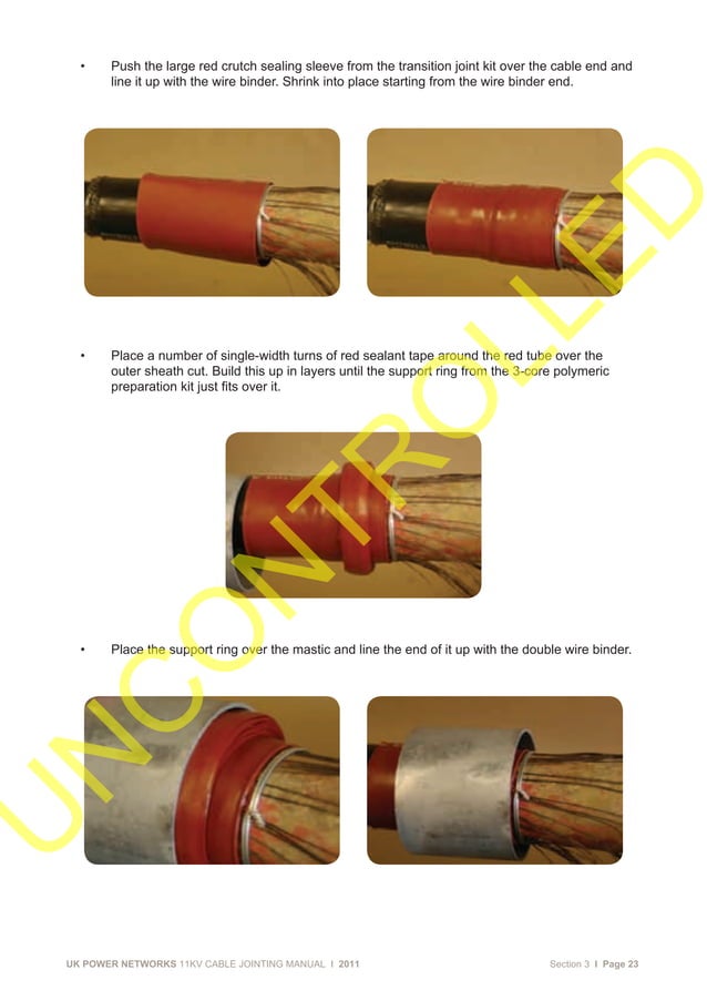 UKPN 11kV 6.6kV HV Cable Jointing, Preparation & Installation Manual ...