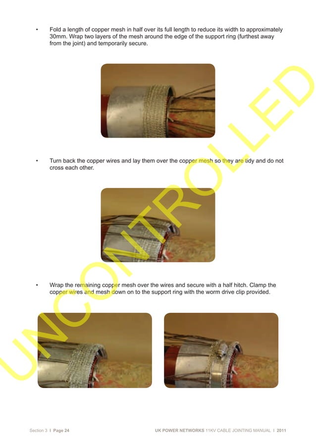 UKPN 11kV 6.6kV HV Cable Jointing, Preparation & Installation Manual ...