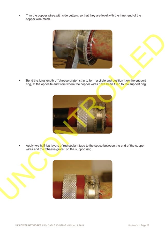 UKPN 11kV 6.6kV HV Cable Jointing, Preparation & Installation Manual ...
