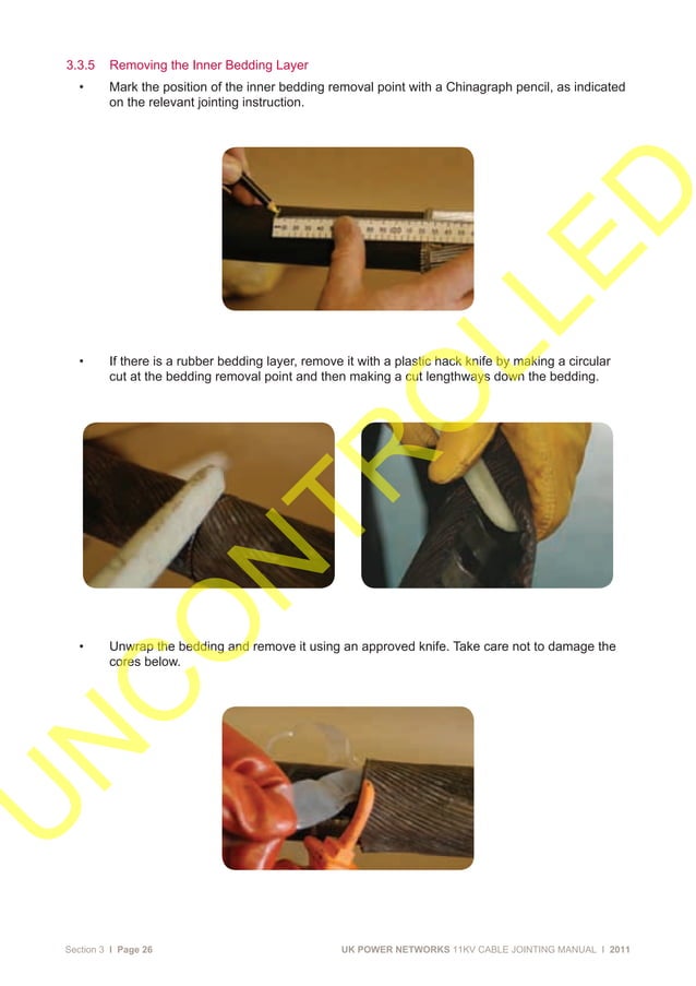 UKPN 11kV 6.6kV HV Cable Jointing, Preparation & Installation Manual ...