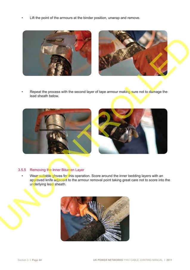 UKPN 11kV 6.6kV HV Cable Jointing, Preparation & Installation Manual ...