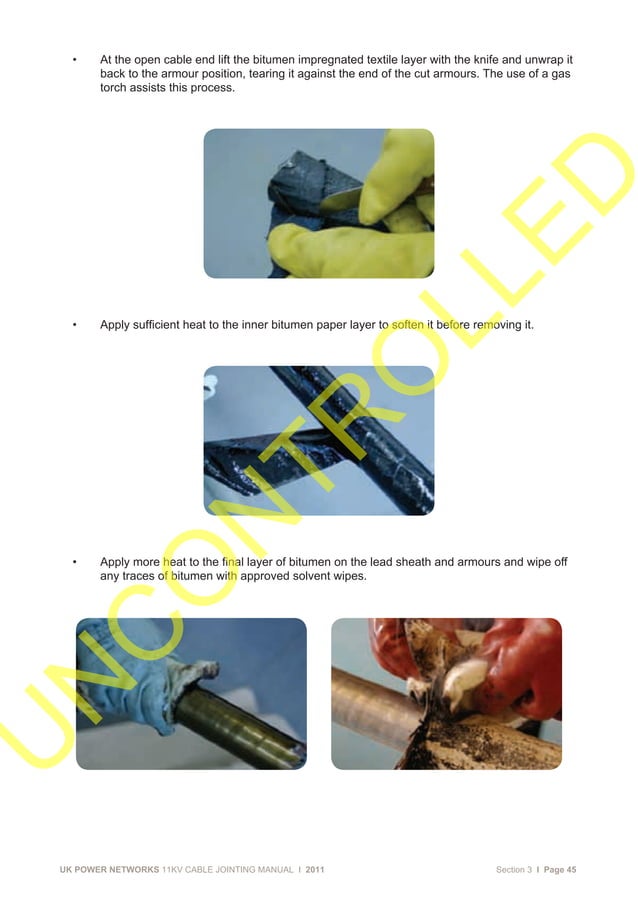 UKPN 11kV 6.6kV HV Cable Jointing, Preparation & Installation Manual ...