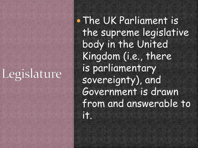 Uk political system | PPTX | Politics