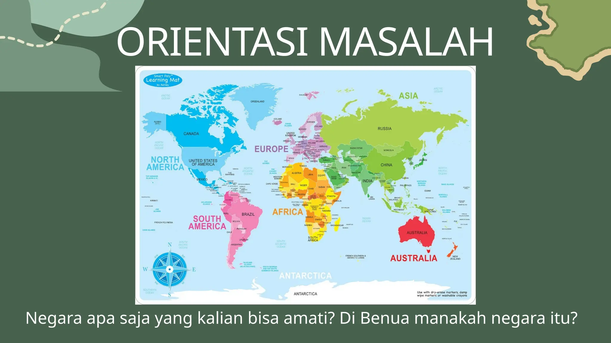 PPT 6 BENUA DI DUNIA BAHAN UKPPG KELAS 6 SD .pptx