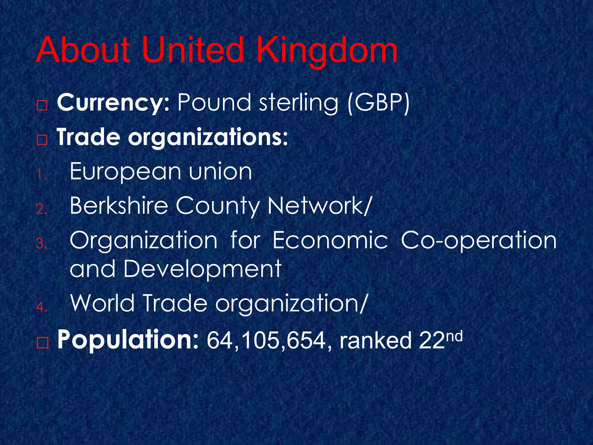 the economy of UK | PPTX