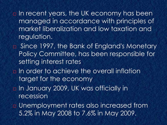 the economy of UK | PPTX
