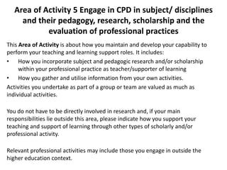 Uk professional standards framework unwrapped fhea v3 | PPTX