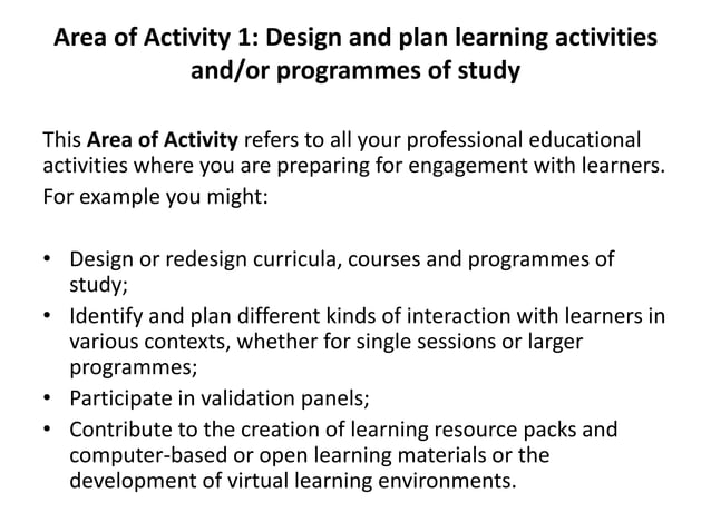 Uk professional standards framework unwrapped fhea v3 | PPTX ...