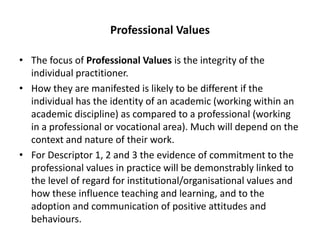 Uk professional standards framework unwrapped fhea v3 | PPTX