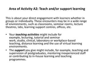 Uk professional standards framework unwrapped fhea v3 | PPTX