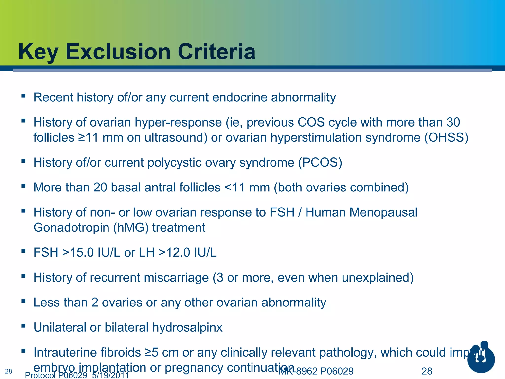 Corifollitropin Alfa (Elonva®): Clinical trial experience | PPT