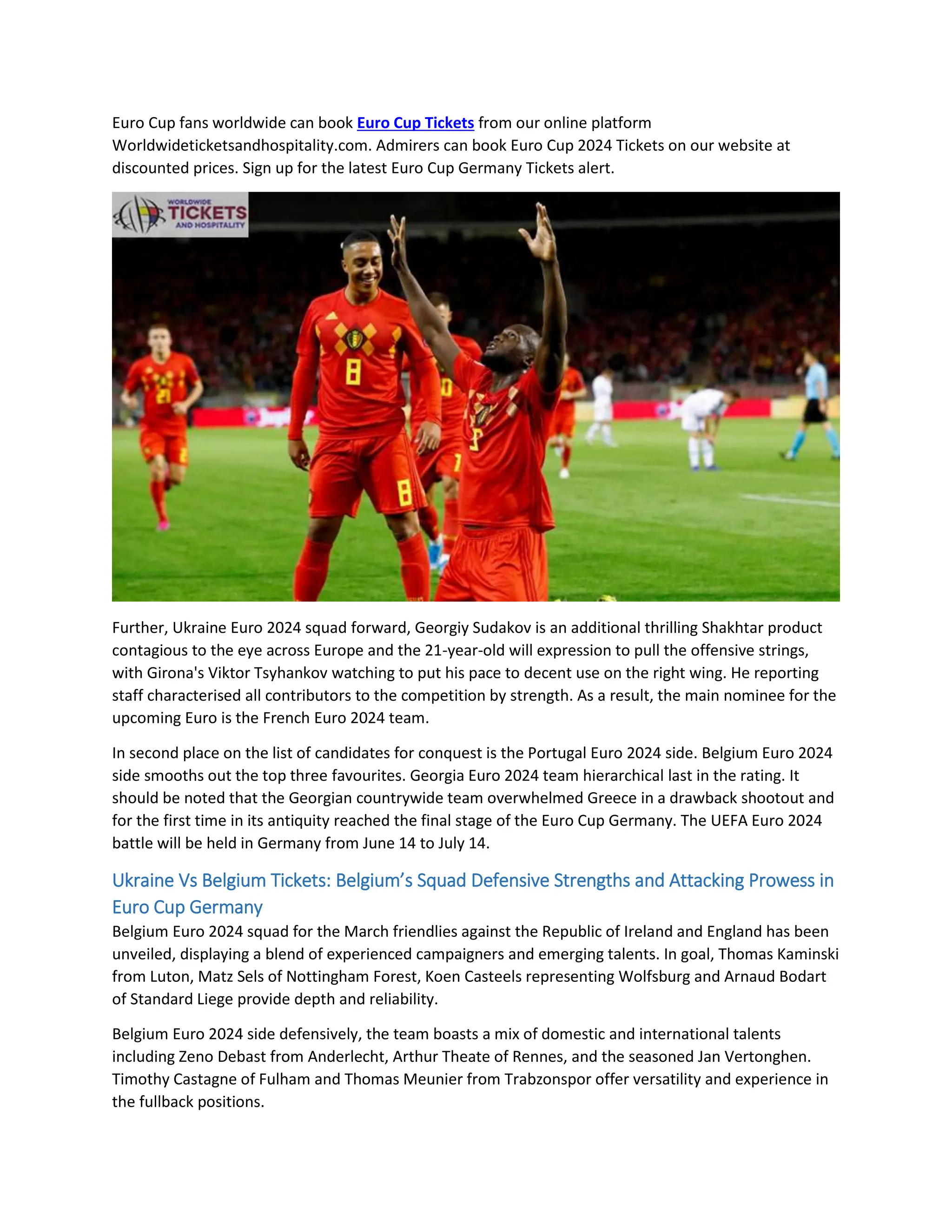 Ukraine Vs Belgium Ukraine Euro 2024 Squad Rebrov's Selections Revealed ...