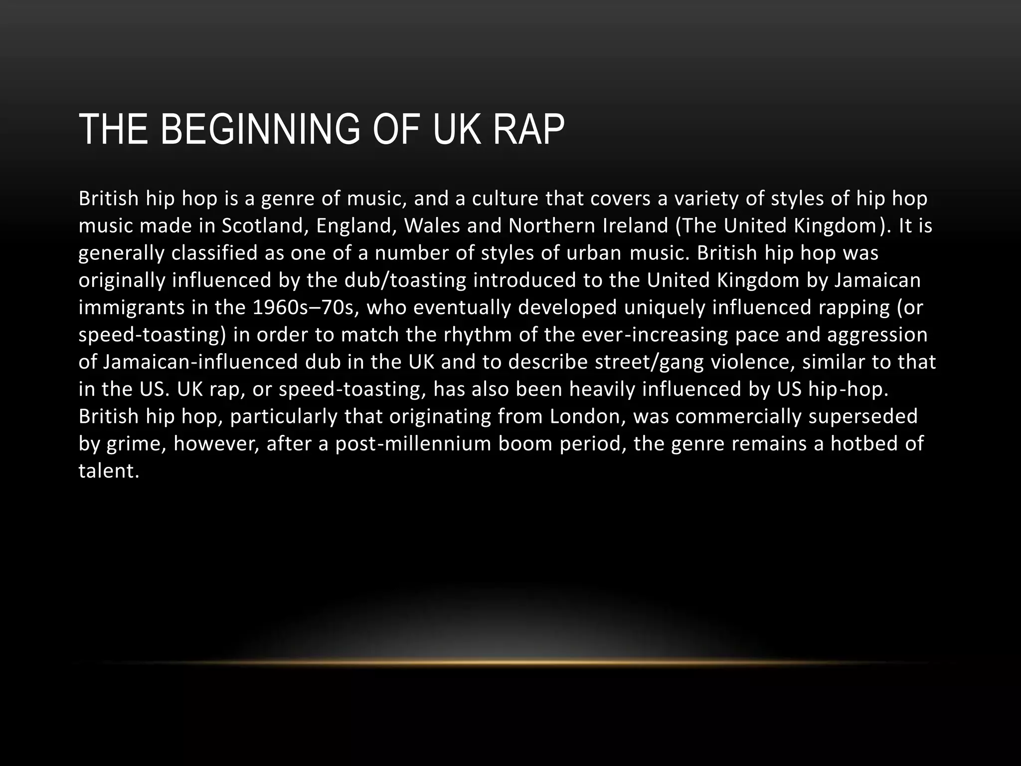 UK Rap Timeline | PPT