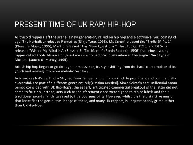 UK Rap Timeline | PPT