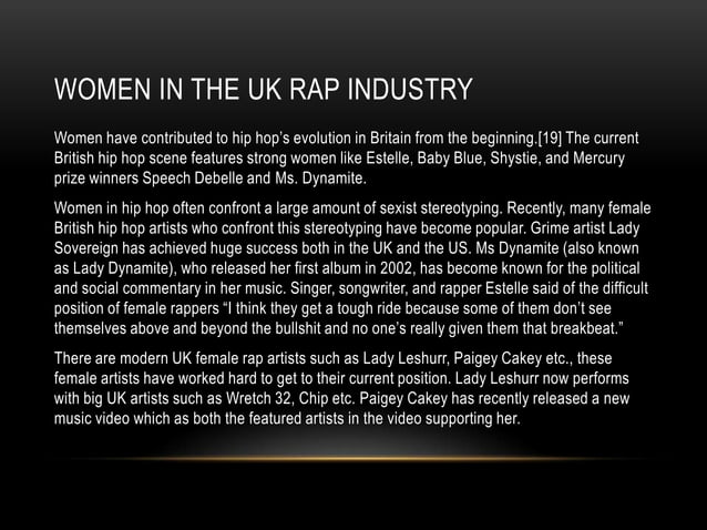 UK Rap Timeline | PPT