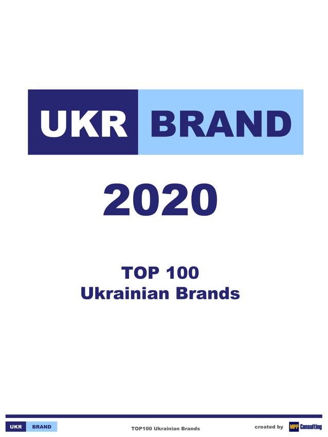 Ukrbrand 2020 - TOP-100 Ukrainian Brands | PDF