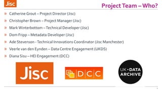 Jisc Research Data Discovery Service Project | PPTX