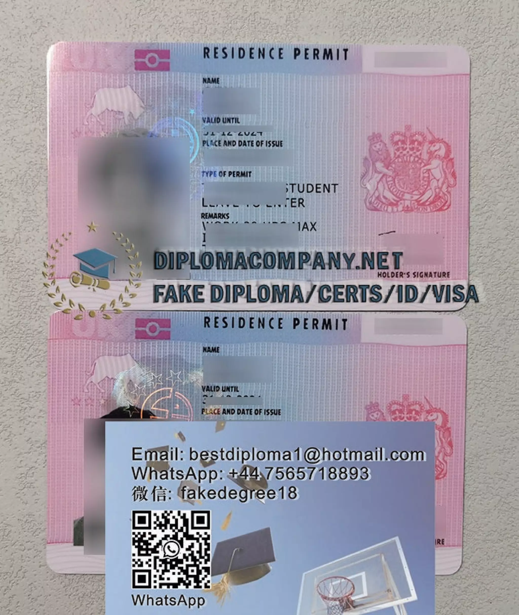 Fake UK resident permit | PDF