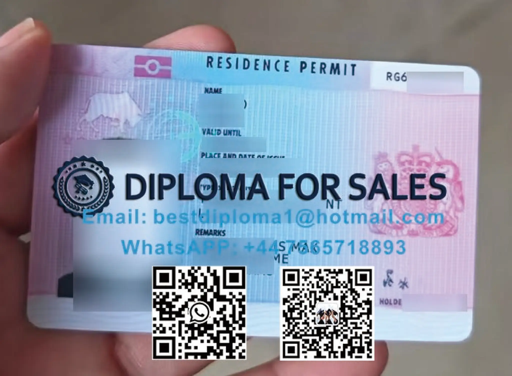 How to Buy a Fake UK Residence Permit, Order Fake Residence Permit | PDF