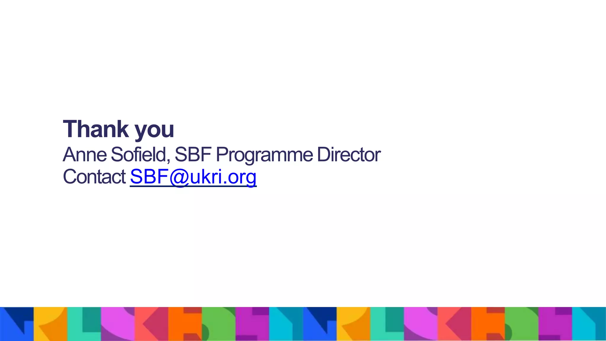 UKRI's simpler and better funding programme | PPTX