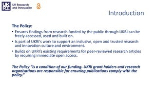 UKRI policy briefing | PPTX