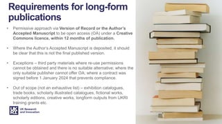 UKRI Open Access Policy | PPT