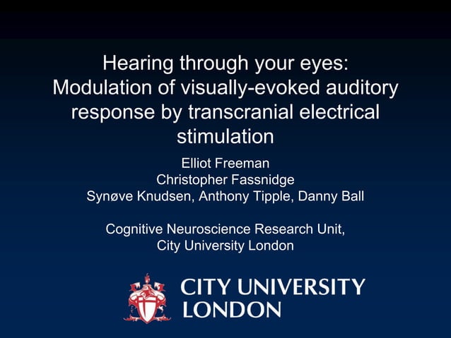 Hearing through your eyes: Modulation of visually-evoked auditory ...