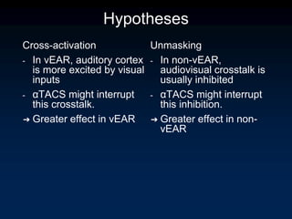 Hearing through your eyes: Modulation of visually-evoked auditory ...