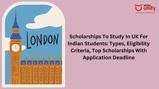 uk scholarship for indian student: overview | PDF