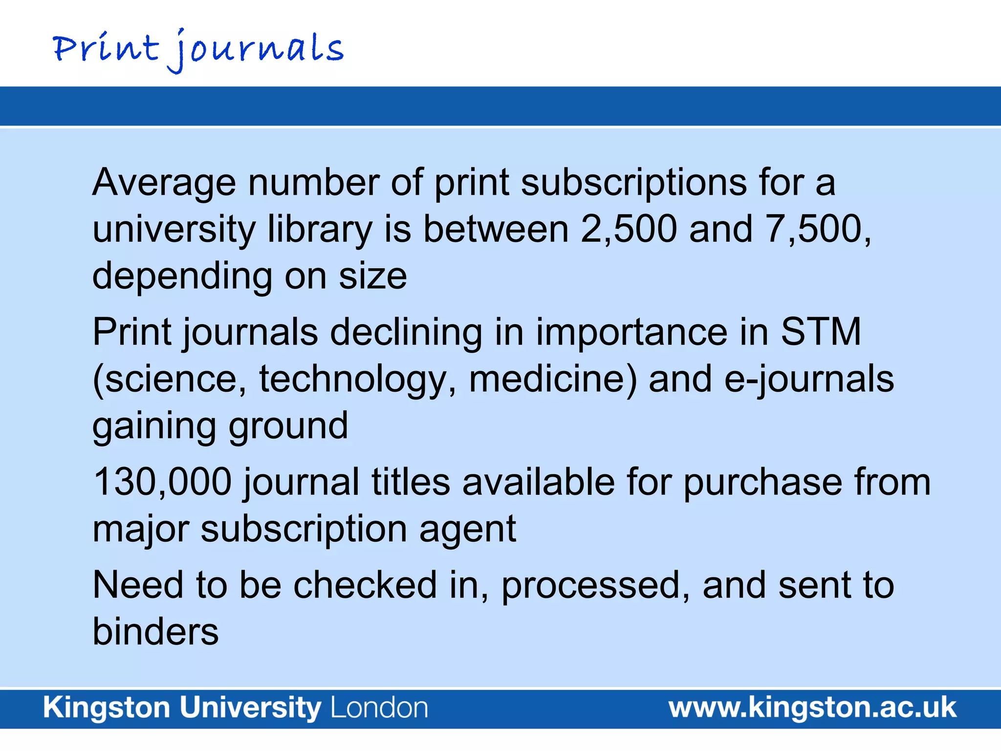 UKSG Student Roadshow: The Serials Librarian | PPT | Publishing ...