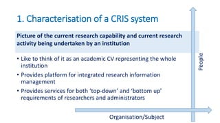 UKSG webinar - Current Research Information Systems (CRIS): What are ...