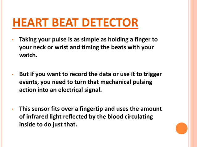 Heart Attack Detection VIA HEART Beat Monitor System | PPT