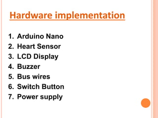 Heart Attack Detection VIA HEART Beat Monitor System | PPT