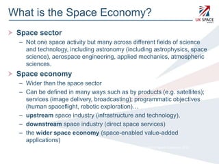 UK space agency - The Space Economy and Role of the UK Space Agency | PPTX