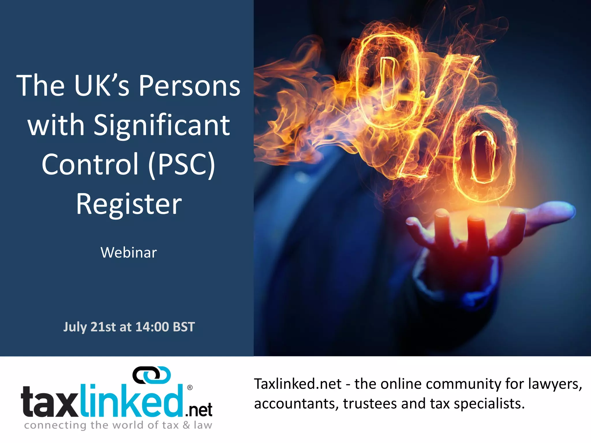 The UK’s Persons with Significant Control (PSC) Register – The Webinar ...