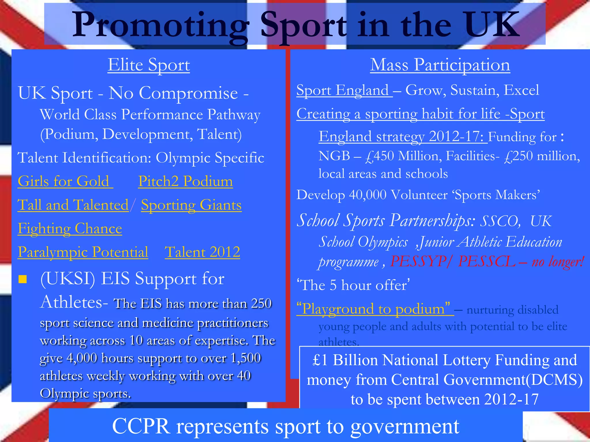 Uk structure of sport 2014 | PPTX | Olympic Sports | Sports