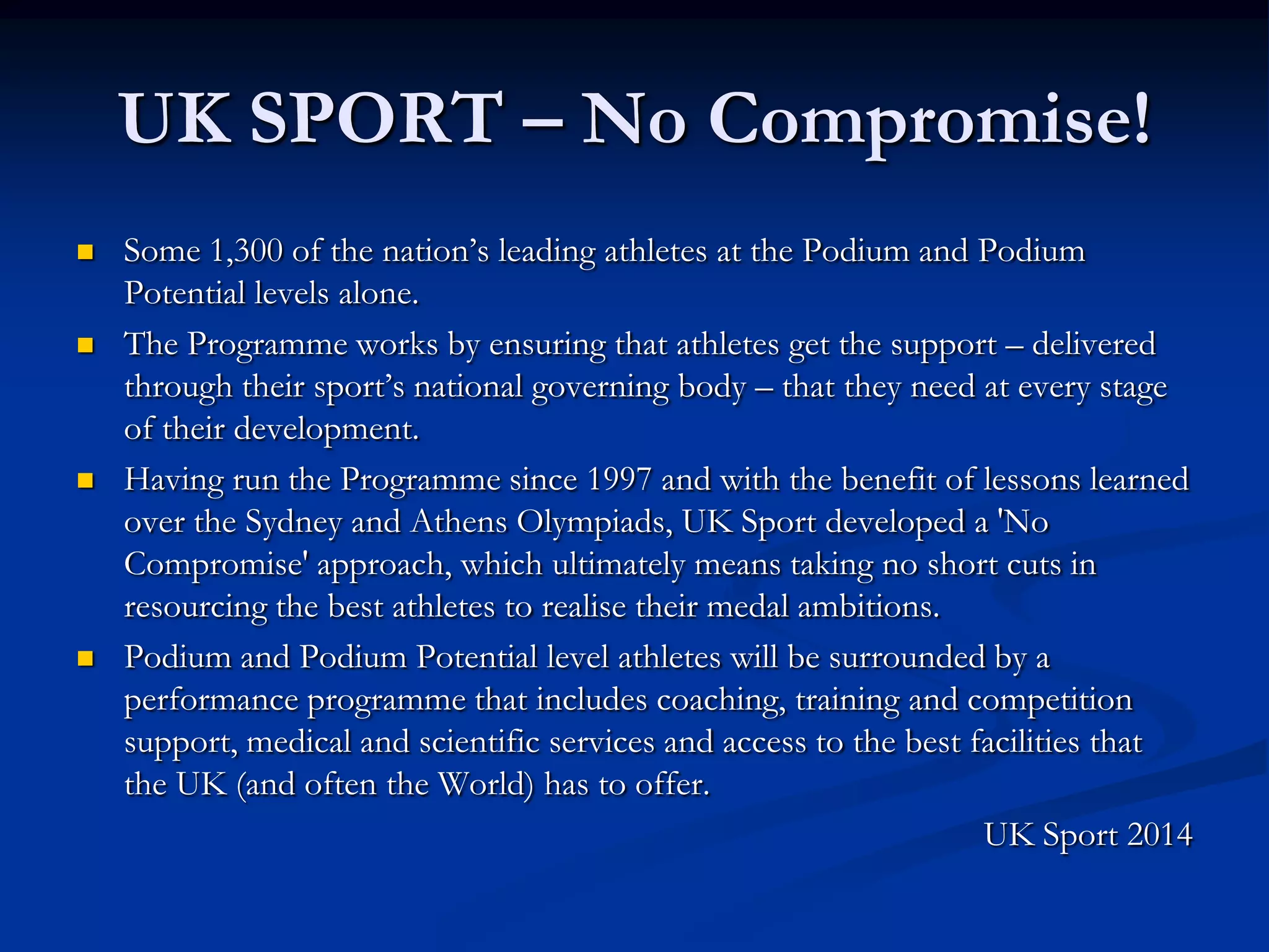 Uk structure of sport 2014 | PPTX | Olympic Sports | Sports