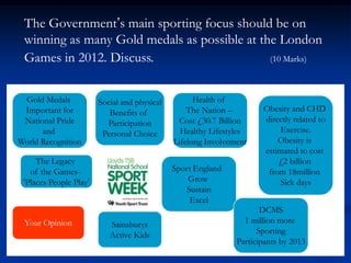 Uk structure of sport 2014 | PPTX | Olympic Sports | Sports