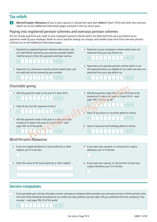 UK tax return 2010 | PDF