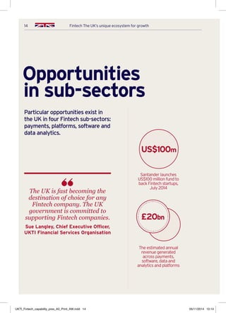 UKTI Fintech Capability 2014 Gov.uk