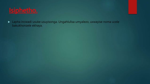 Ukubhala nokwethula.pptx | Music | Entertainment