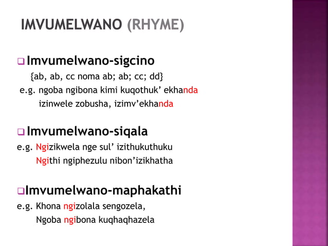 Ukuhluza inkondlo | PPTX