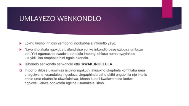 Ukuhluzwa kwezinkondlo | PPTX