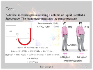 Engineering Thermodynamics-Basic concepts 1 | PDF