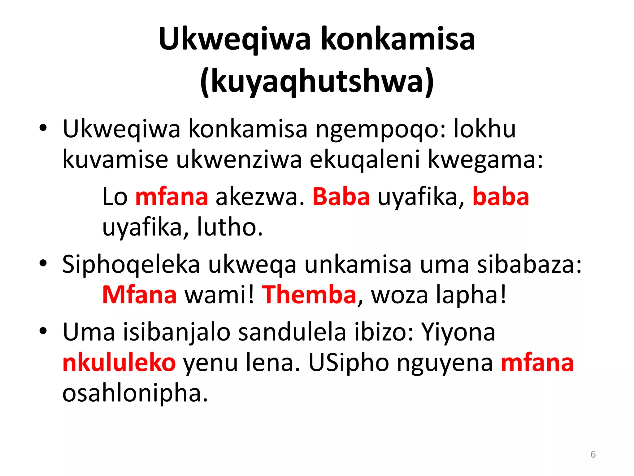 Ukulumbana konkamisa(1) | PPTX