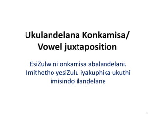 Ukulumbana konkamisa 2 | PPTX