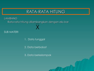 materi perkuliahan ukuran-pemusatan-data.ppt